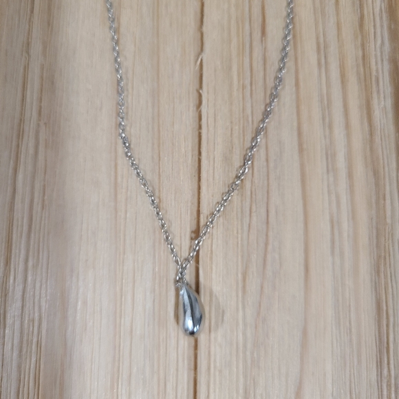 Jewelry | Newpretty Dainty Minimalist Water Drop Necklace In Silver ...